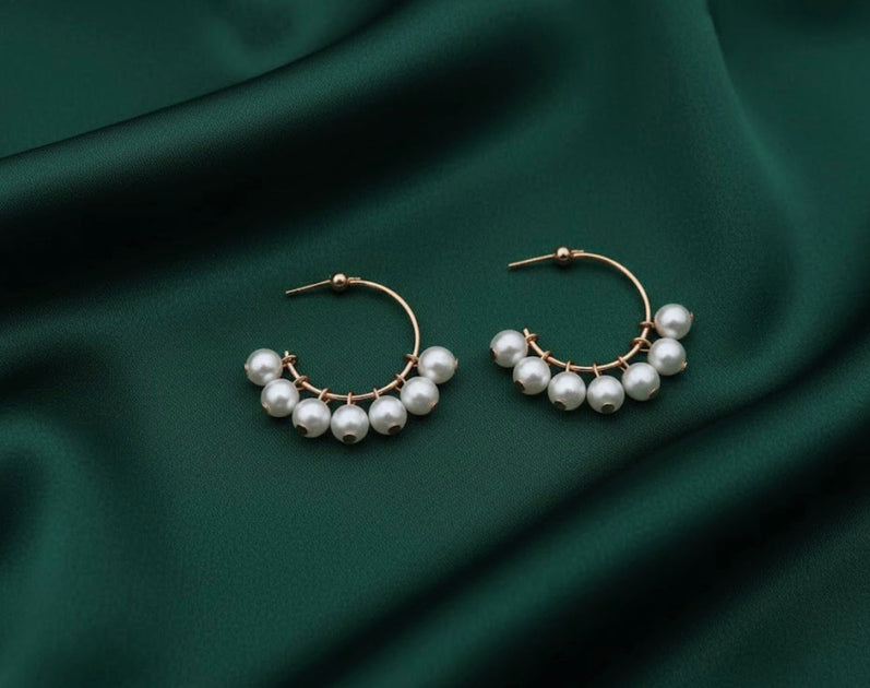 Beautiful Pearls Hoop – Nayo Clothing